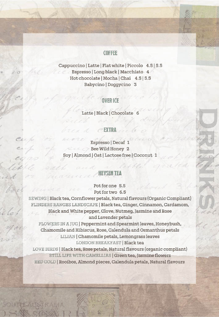 Café and Tea Room - Heysen - The Cedars